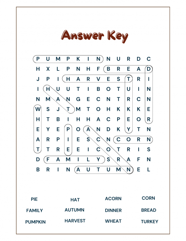 Word Search Answer Key 2023 – English Jump Start Online